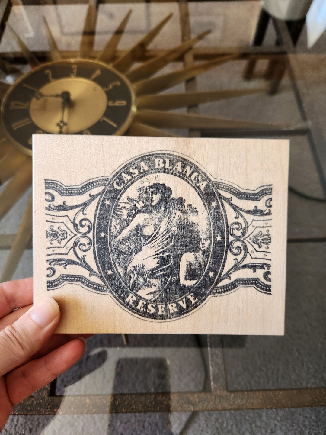 Vtg Tin Can Mail Casa Blanca Reserve 5.5" Cigar Wrapper Cigar Label ...