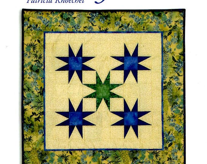 Shining Stars Mini Quilt Uncut PATTERN Quilt in a Day 35x35" Pieced ...