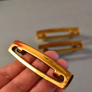 1 X MCM Brass Drawer Pull 1 7/8" Center Small Nordic Danish Modern Gold ...