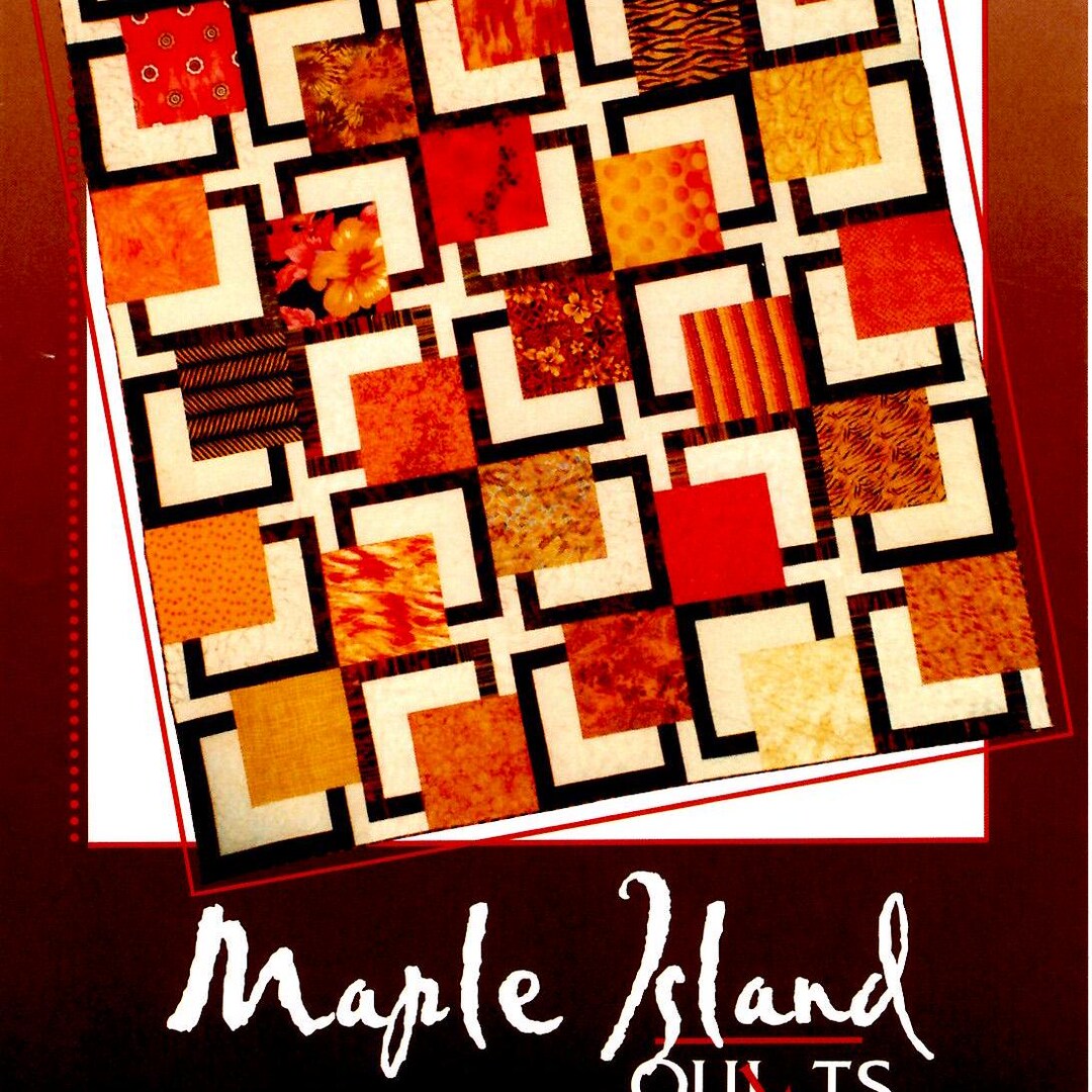 Borderless Quilt Uncut PATTERN Many Sizes Maple Island Quilts 18 Blocks ...