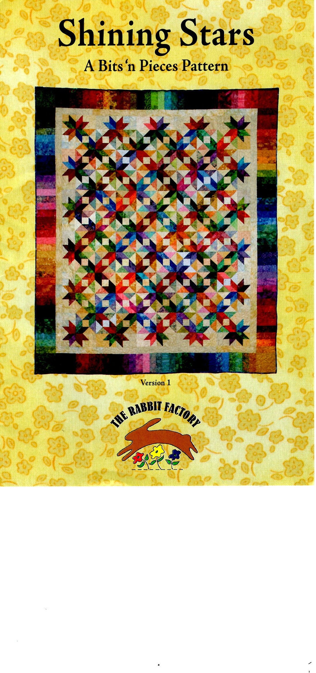 Star Blocks Quilt Uncut Pattern 81 X 94.5" Shining Stars Bits N Pieces ...