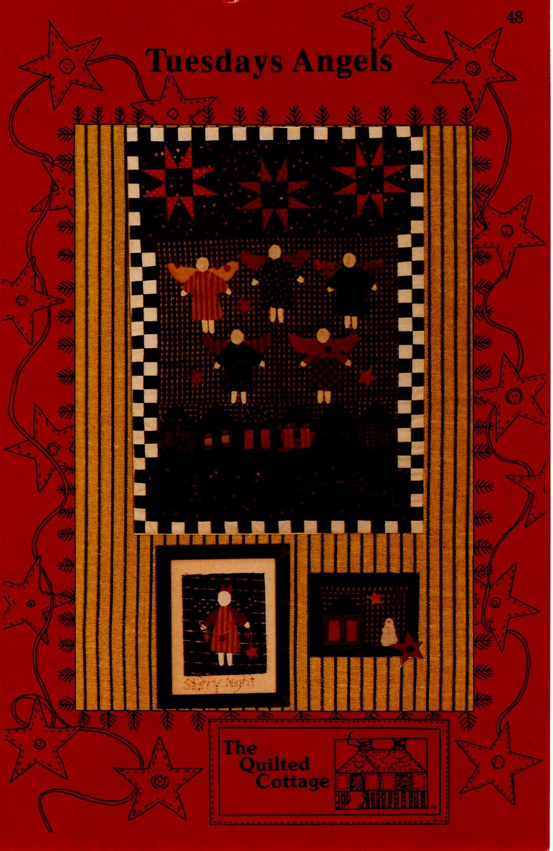 Angels Applique Mini Quilt Uncut PATTERN Door Wall Hanging Tuesdays ...