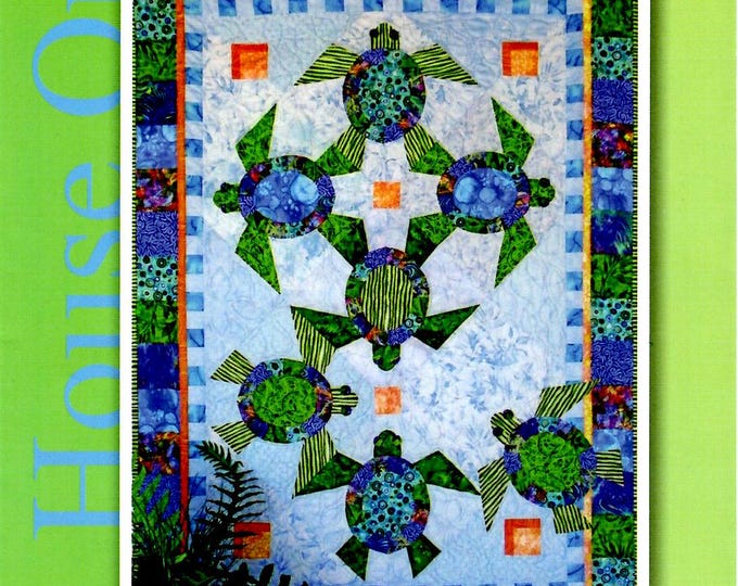 Turtles Lap Quilt Mini Quilt Uncut Pattern 40x56 Shell We Dance Paper ...