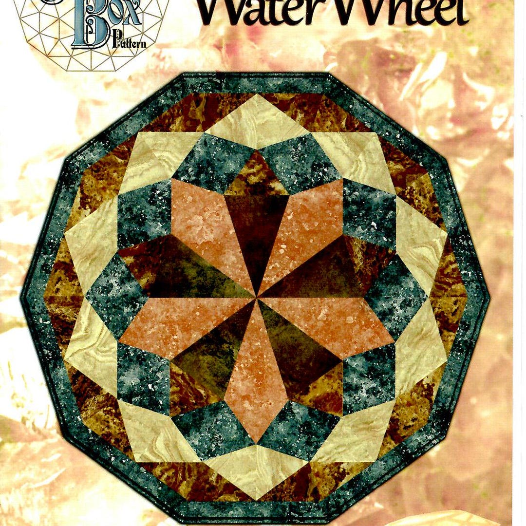 Quilted Table Topper Uncut PATTERN Jewel Box Companion Pattern Water ...