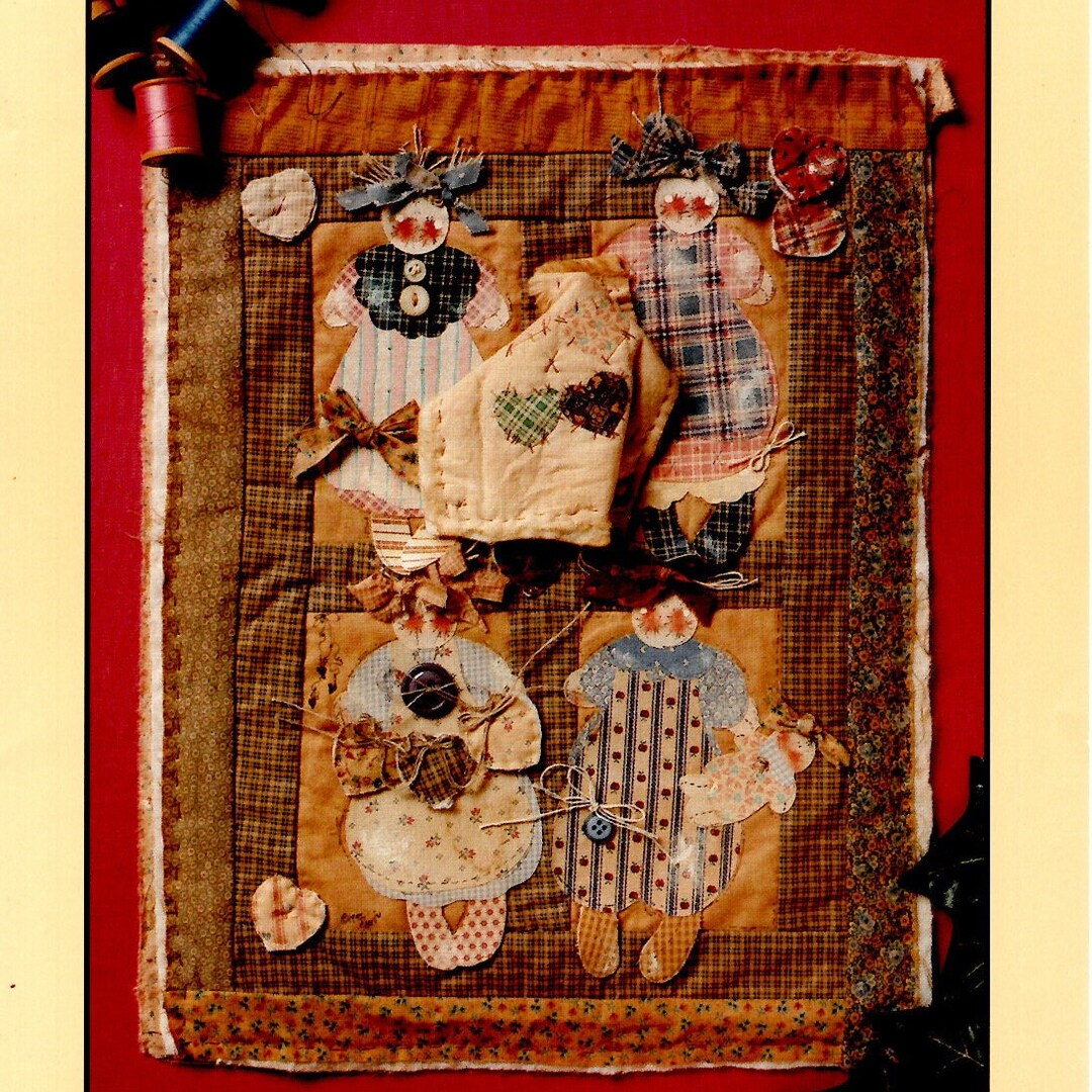 Dolls Applique Quilt Block Uncut Pattern by Cheri Country Doll Quilt ...