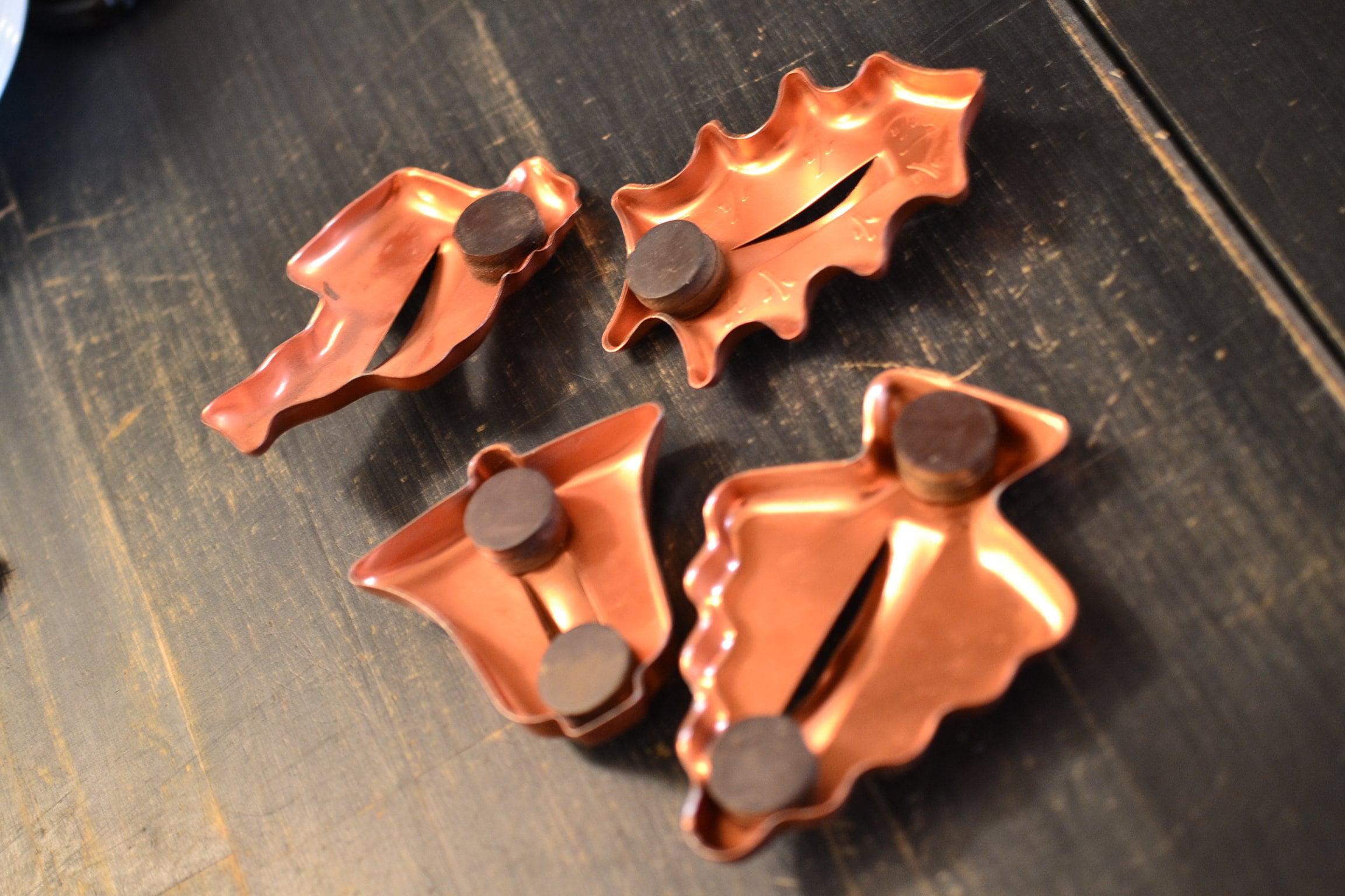 Lot of 4 Magnets Repurposed Copper Cookie Cutters With Handles - Etsy UK