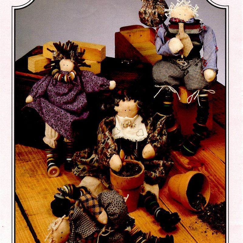 Button Doll - Etsy