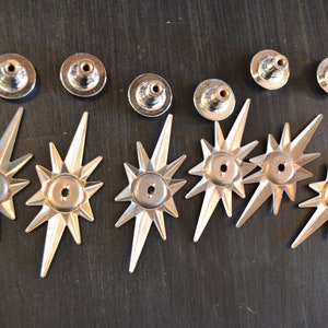 NOS ONE (1) MCM Concave Knob + Atomic Starburst Backplate Set Amerock ...