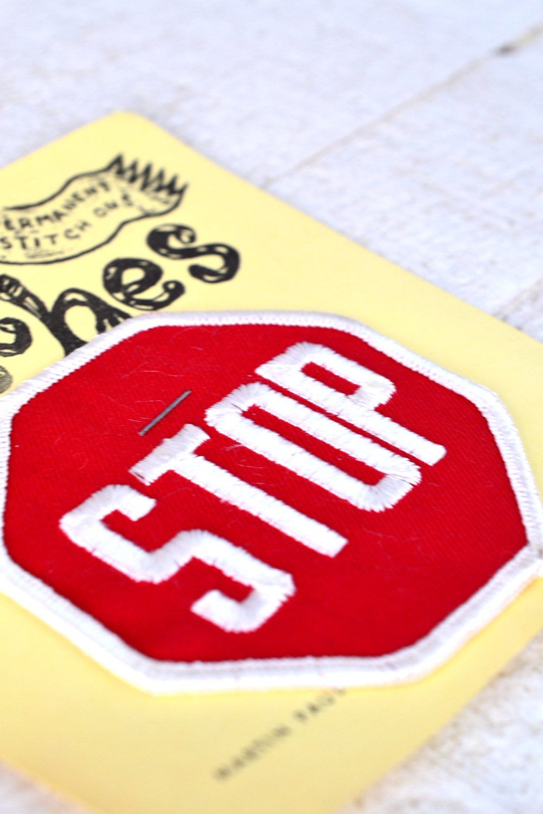 NOS 1960s Large Anti War Patch Protest Patch Stop Sign Patch Stop War ...