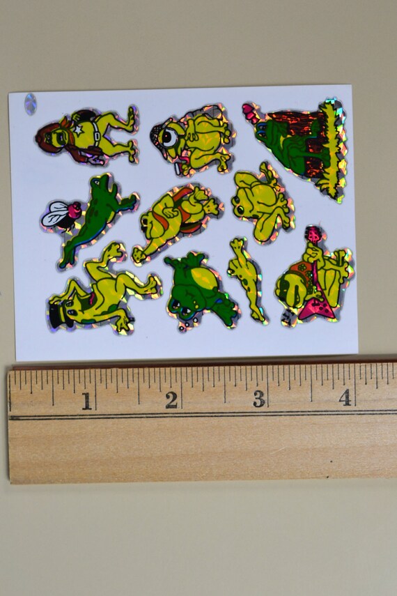 Craft Supplies & Tools Collage Visual Arts vintage 80's puffy frogs ...