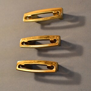 1 X MCM Brass Drawer Pull 1 7/8" Center Small Nordic Danish Modern Gold ...