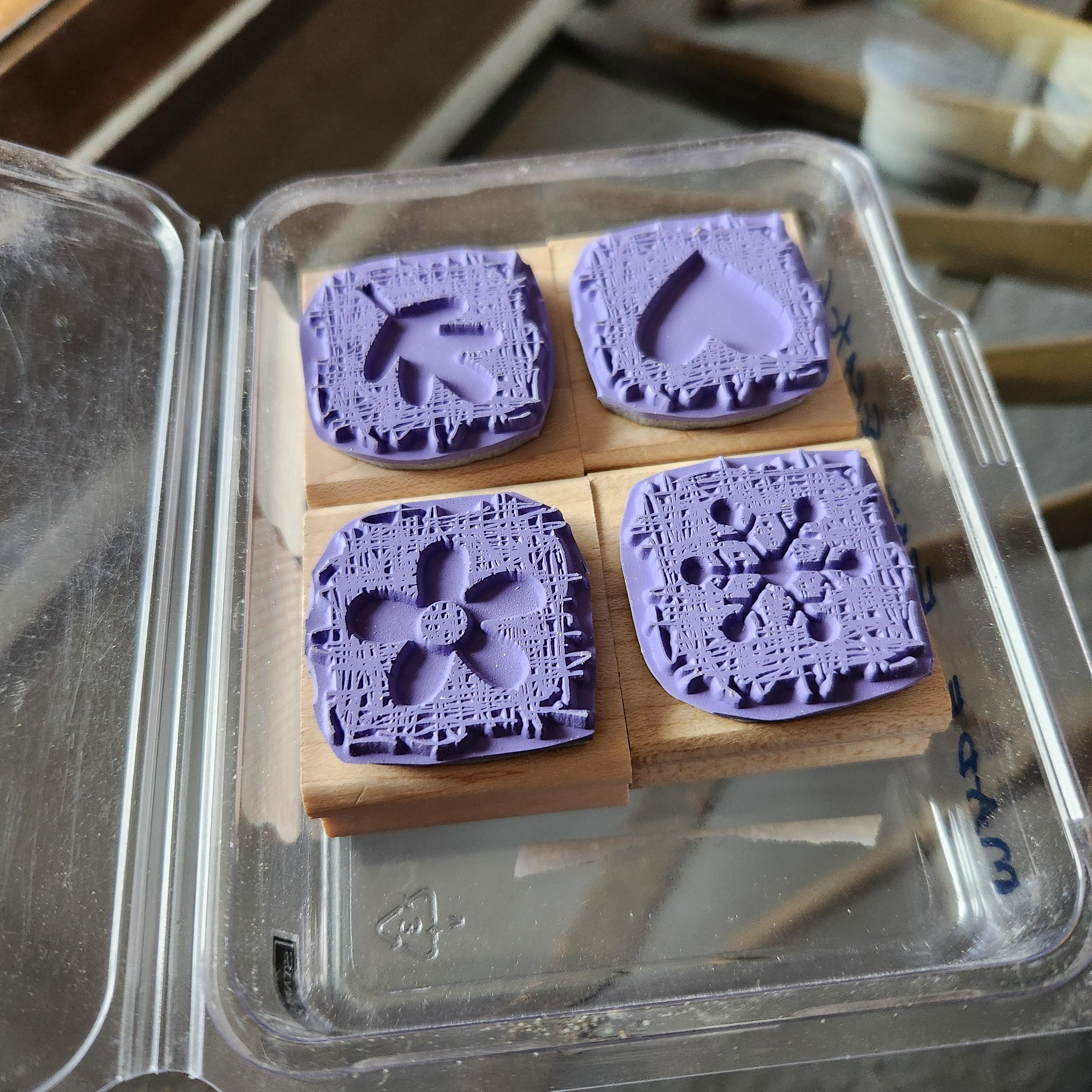 2005 NOS Stampin' Up! Set of 4 Small Stamps Made From Scratch Stamps ...