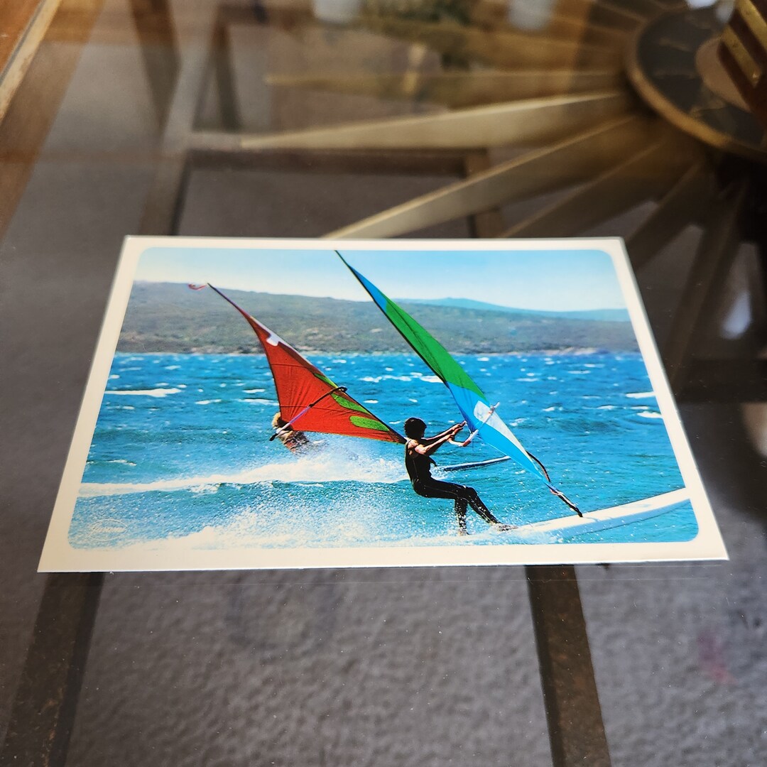 70s Beefcake Postcard 4x6 Windsurfing Photo Wind Surfing Photograph ...
