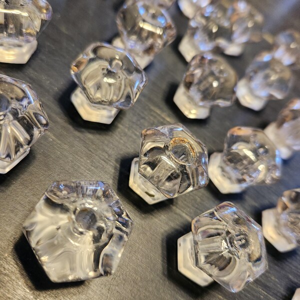 Depression Glass Cabinet Knobs - Etsy
