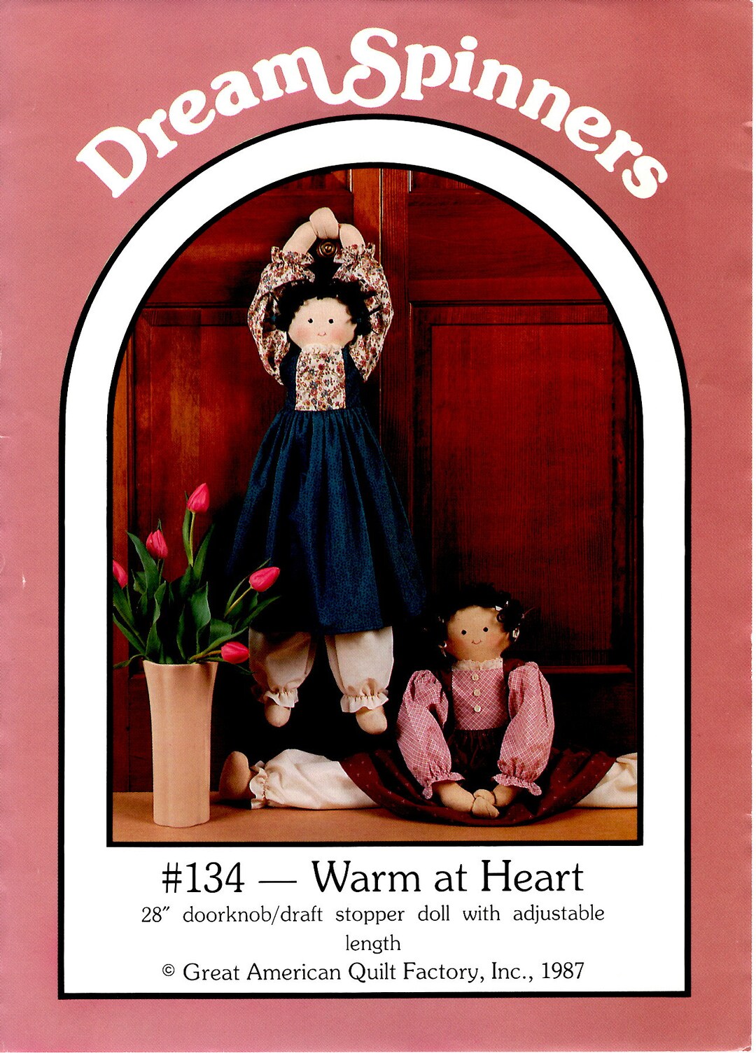 Draft Stopper Dolls Uncut PATTERN Dream Spinners Warm at Heart Doorknob ...