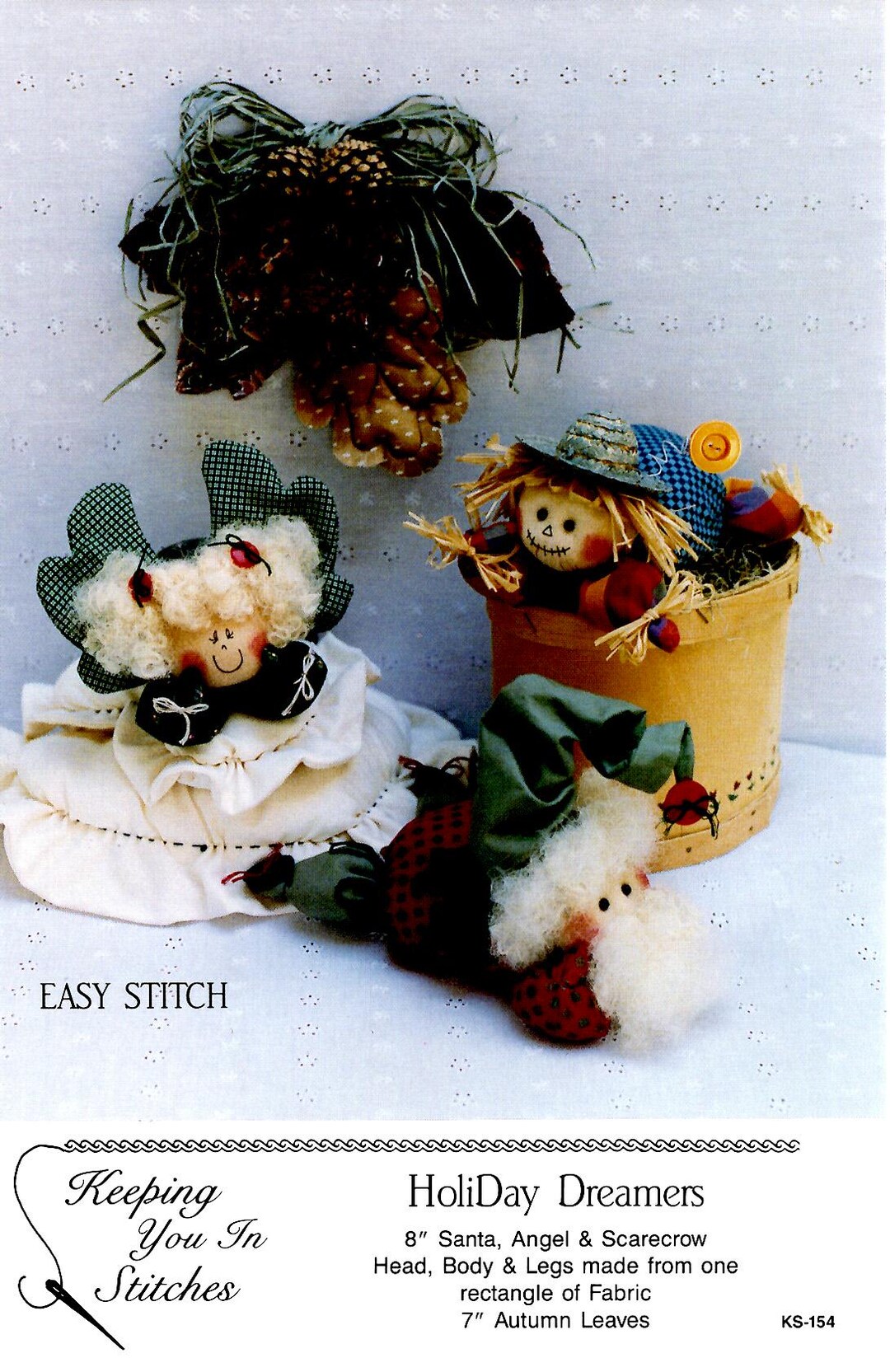 8" Christmas Dolls + Projects Uncut PATTERN Keeping You Stitches ...