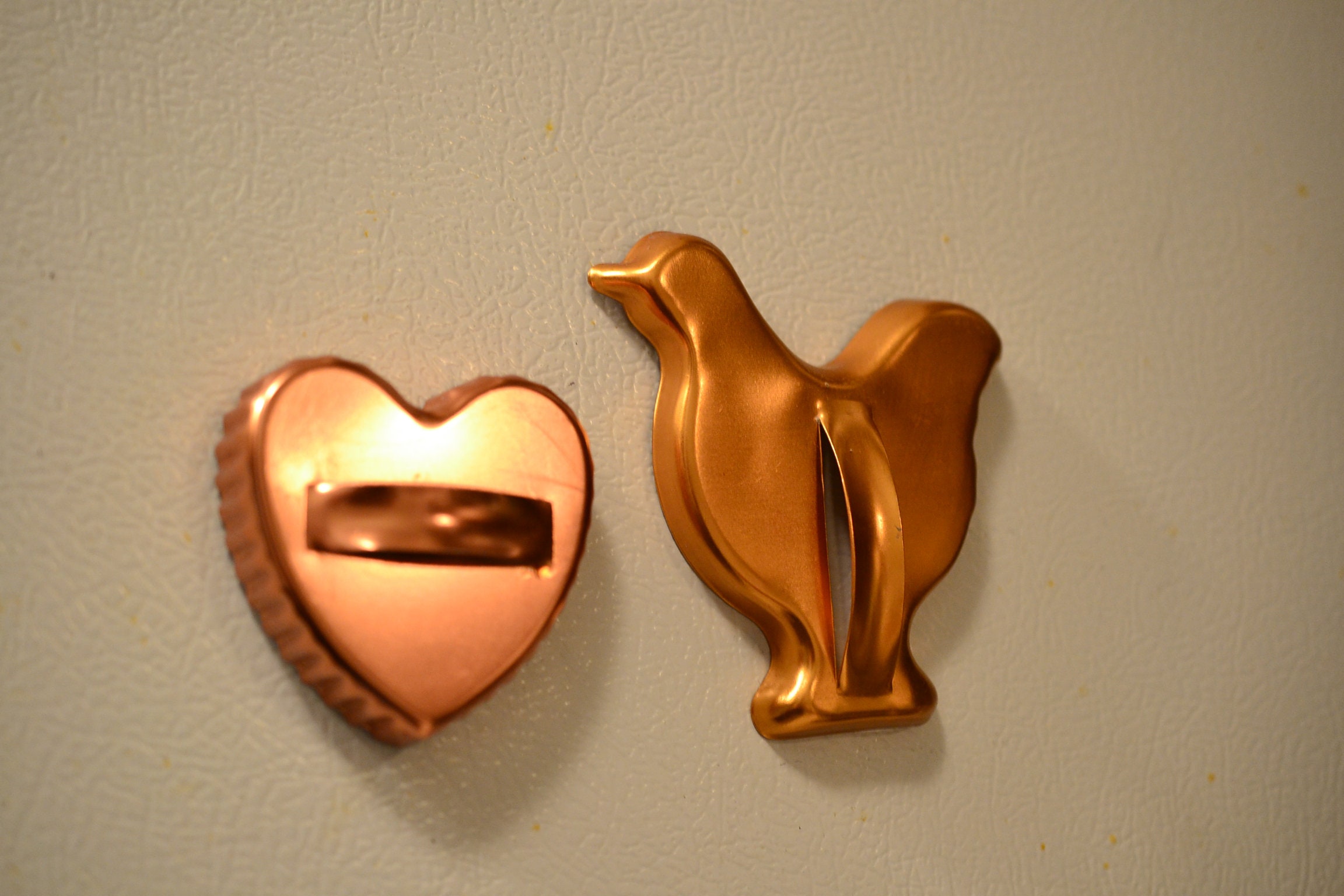 Lot of 2 Magnets Repurposed Copper Cookie Cutters With Handles - Etsy UK