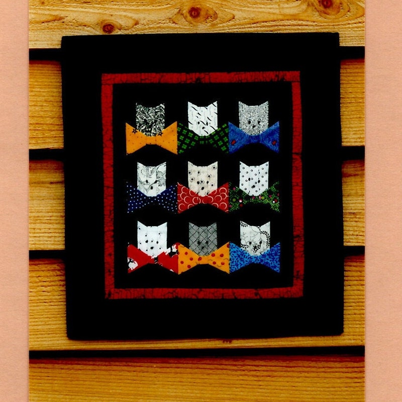 Paper Pieced Cat - Etsy