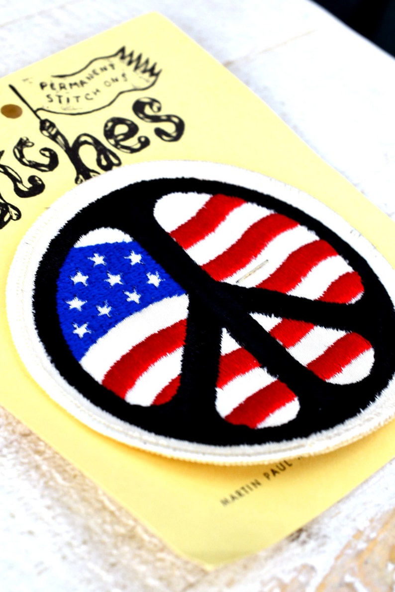 NOS 1960s Large Anti War Patch Protest Patch Peace Sign Patch - Etsy