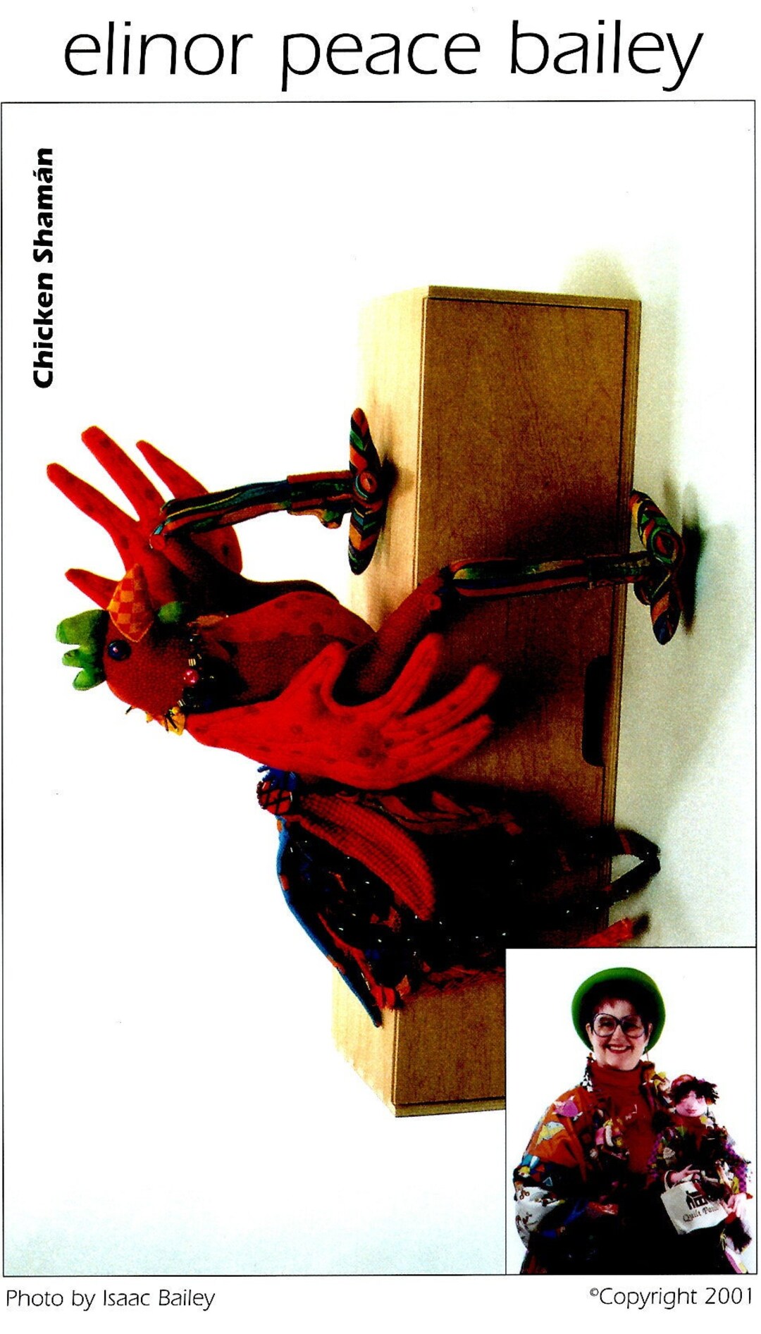 Chicken Shaman Art Doll Uncut PATTERN Elinor Peace Bailey Cloth Doll ...