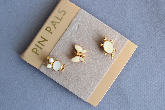 NOS Vtg Animals Clutch Pins Scatter Pins Set of 3 Ecr… - Gem