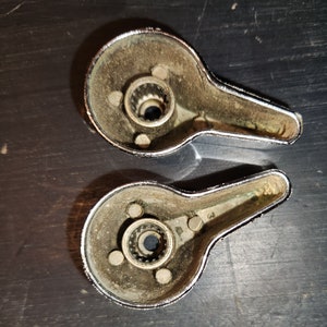 Vtg MCM Hot & Cold Small Paddle Faucet Levers for Bathroom Sink Shower ...