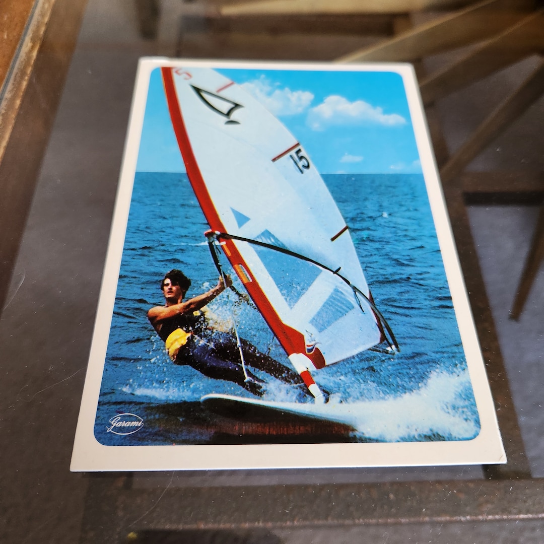 70s Beefcake Postcard 4x6" Windsurfing Photo Wind Surfing Photograph ...