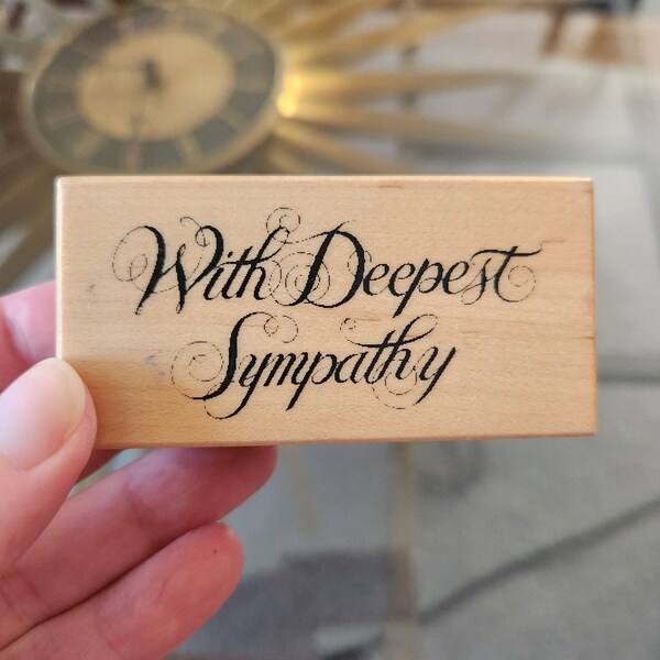 Sympathy Stamp - Etsy