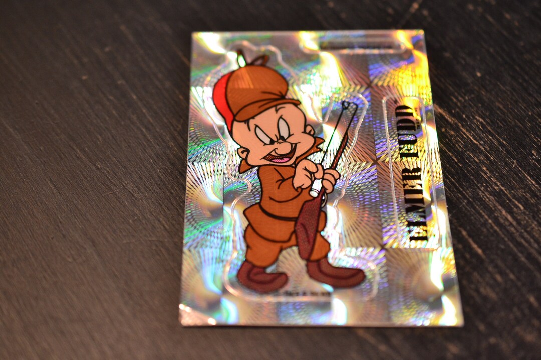 Vtg 2 Sheets 1994 Licensed Elmer Fudd Stickers Holographic WB Warner ...