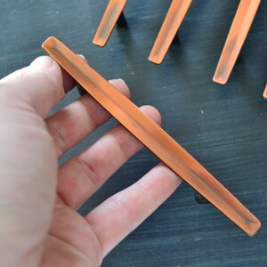 NOS 1 X MCM Concave Copper Drawer Pull 3" Center Ajax Antiqued Copper ...