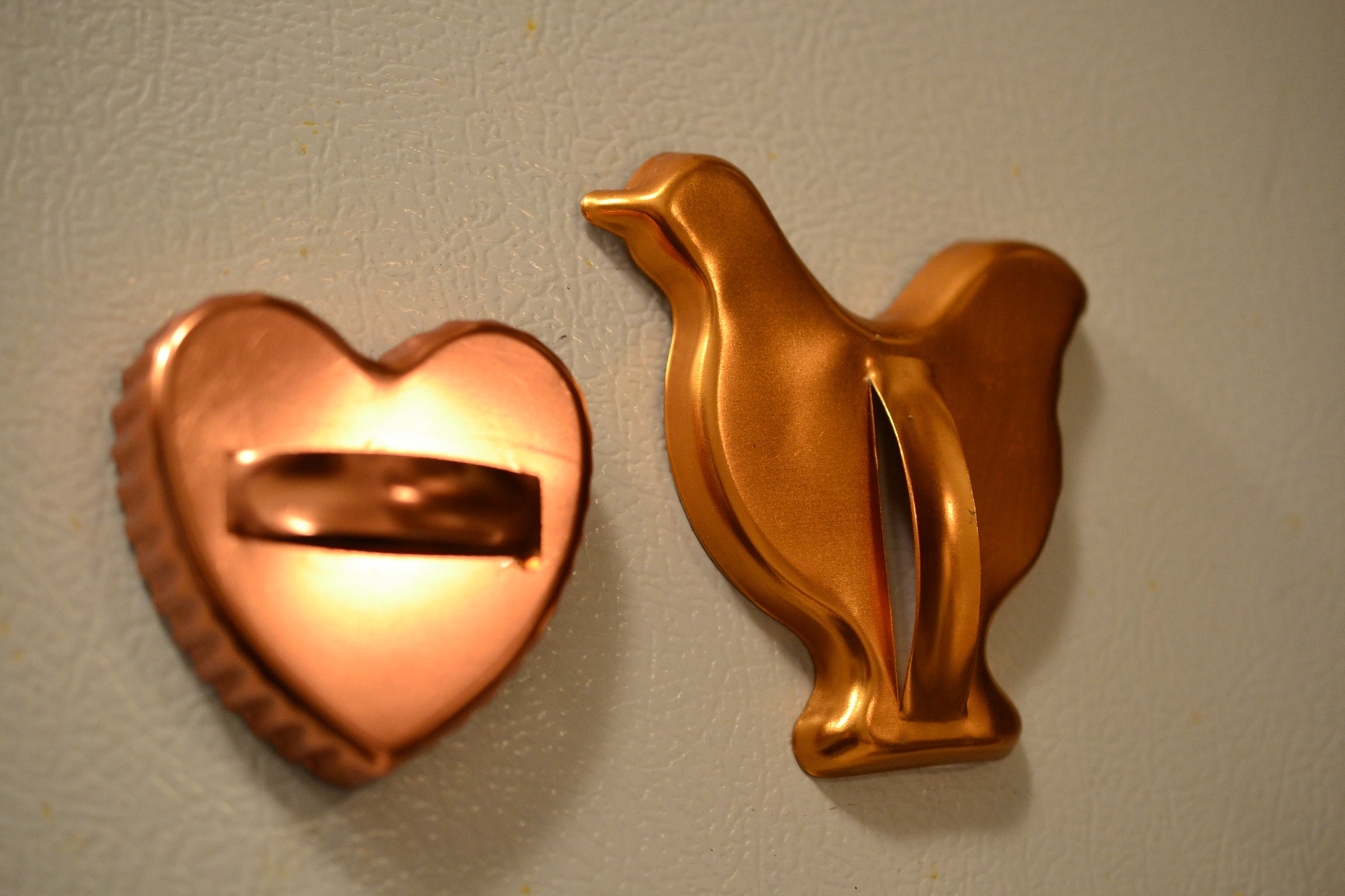 Lot of 2 Magnets Repurposed Copper Cookie Cutters With Handles - Etsy UK