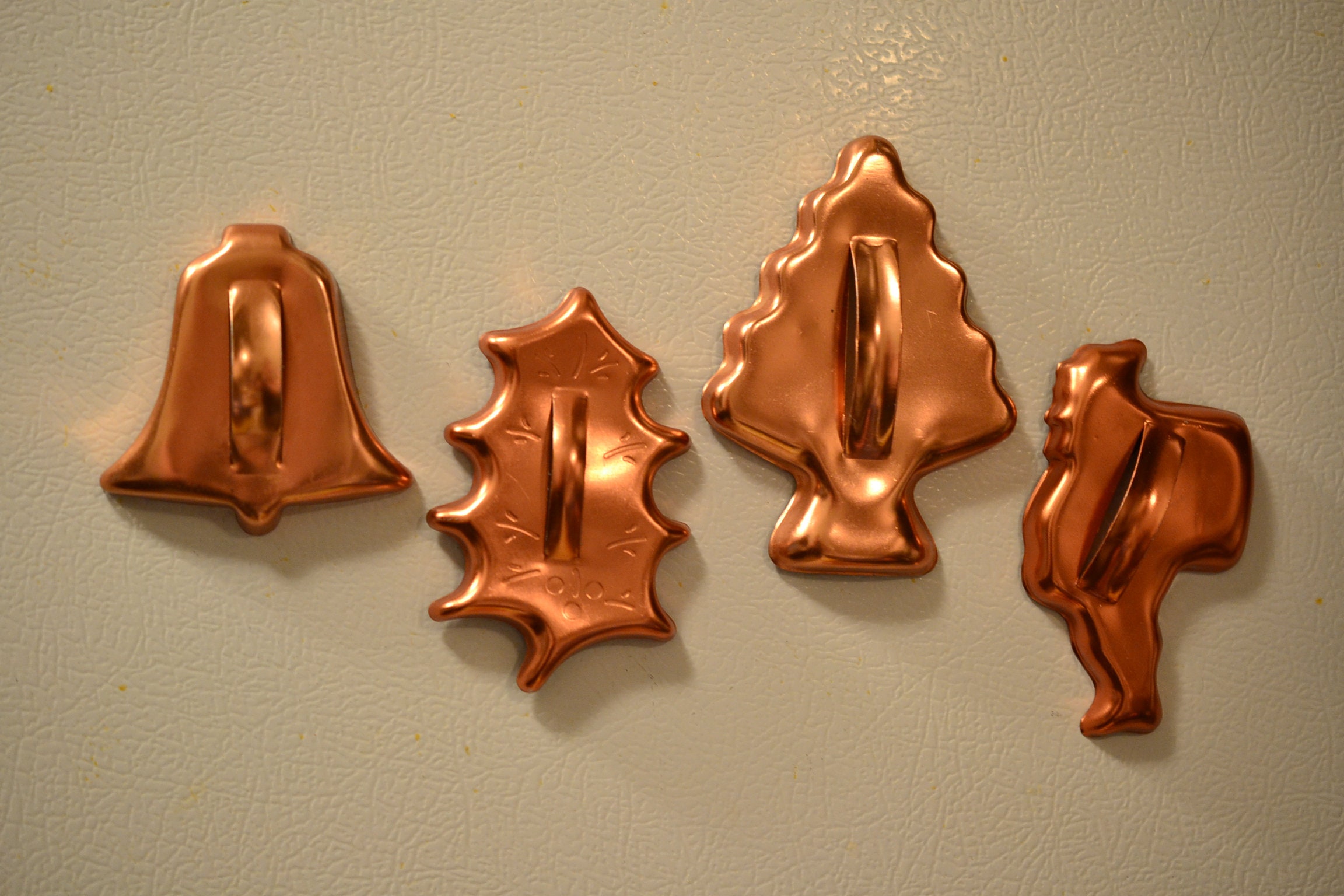 Lot of 4 Magnets Repurposed Copper Cookie Cutters With Handles ...
