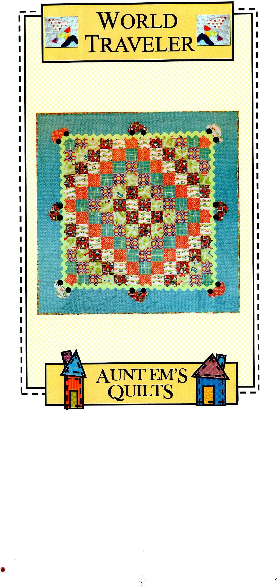 Fat Quarter Patchwork Quilt Uncut Pattern 48" X 48" World Traveler Cars ...