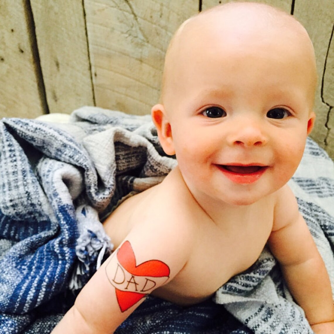 Dad Temporary Tattoo Funny Father's Day Gift for Him Red - Etsy