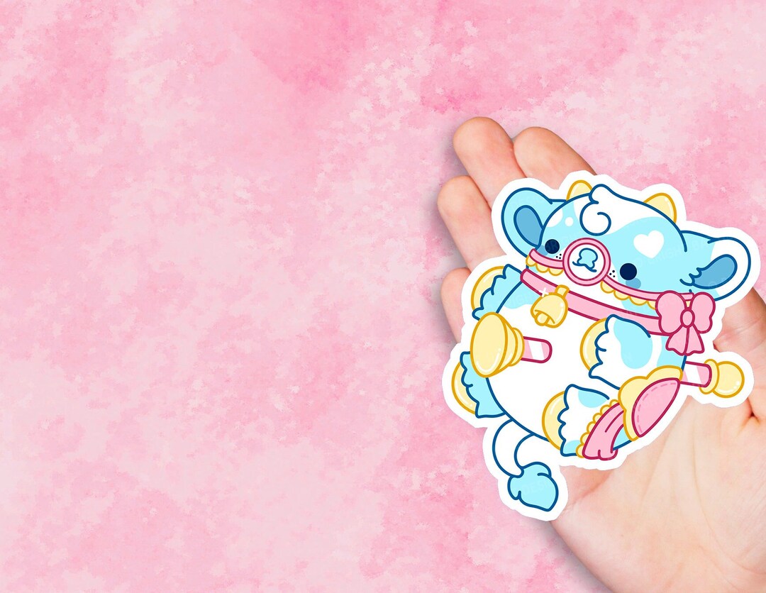 Calliope the Carousel Cow Nugget - Cute Kawaii Vinyl Sticker | Laptop ...