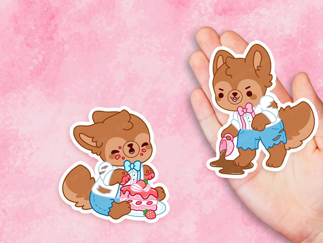 Tea Party Werewolves Cute Kawaii Werewolf Cottagecore Horror - Etsy