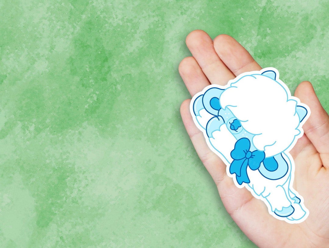 Slushie the Snow Cow- Cute Kawaii Vinyl Sticker | Laptop Sticker ...