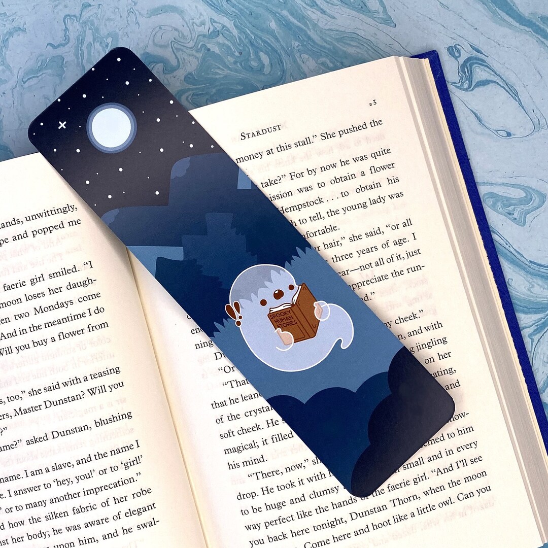 Spooky Human Stories Ghost Cute Kawaii Illustrated Horror Bookmark ...