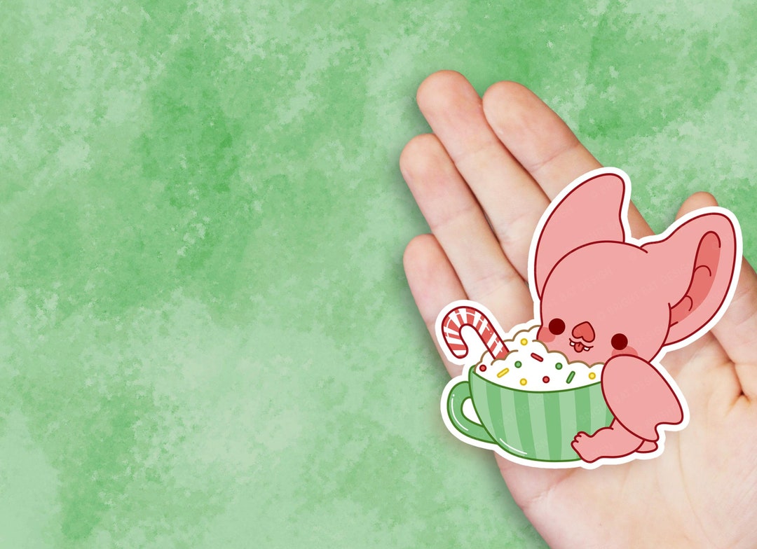 Hot Coco Bat - Cute Kawaii Vinyl Sticker | Laptop Sticker | Water ...