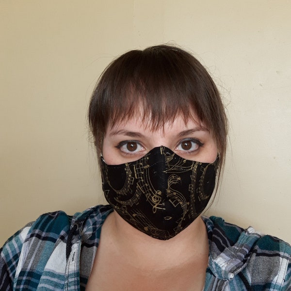 Reusable Face Mask With Nose Wire - Etsy