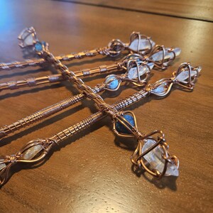 Balanced Crystal Copper Wand: Magic Altar Tool - Etsy