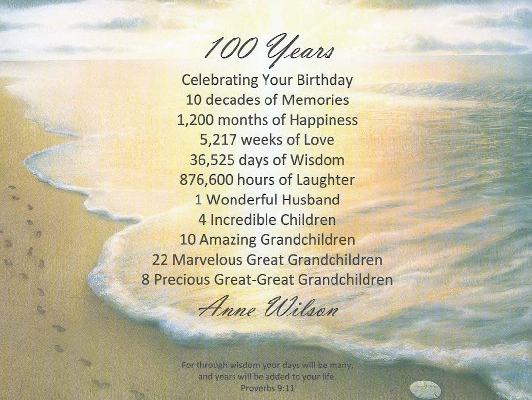 100th Birthday Gifts, Personalized Birthday, 1925 Birthday, 100th ...