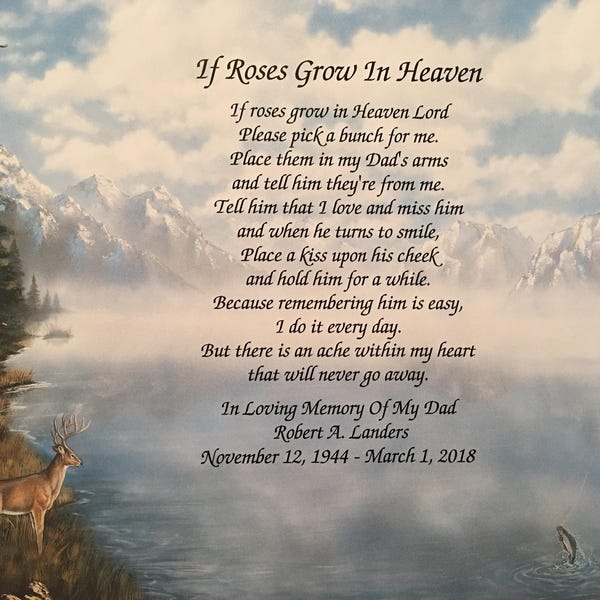 Gone Fishing in Heaven Poem - Etsy