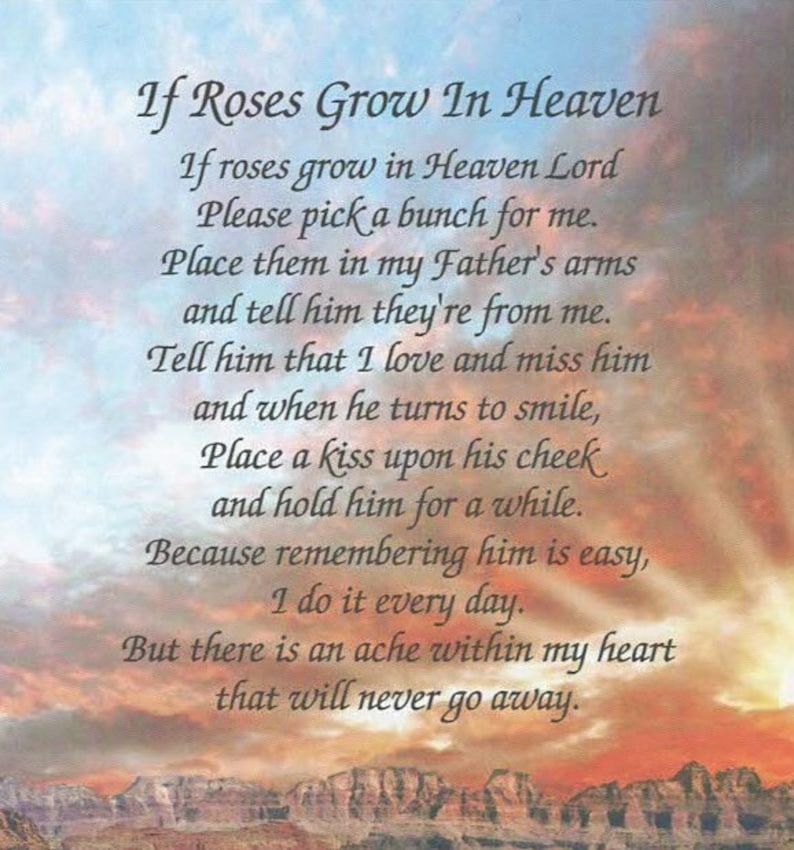 In Memory of Father Sympathy Gifts Condolence Gift Memorial - Etsy