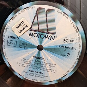 High Energy - Frenzy (german Pressing) - Vinyl - Etsy