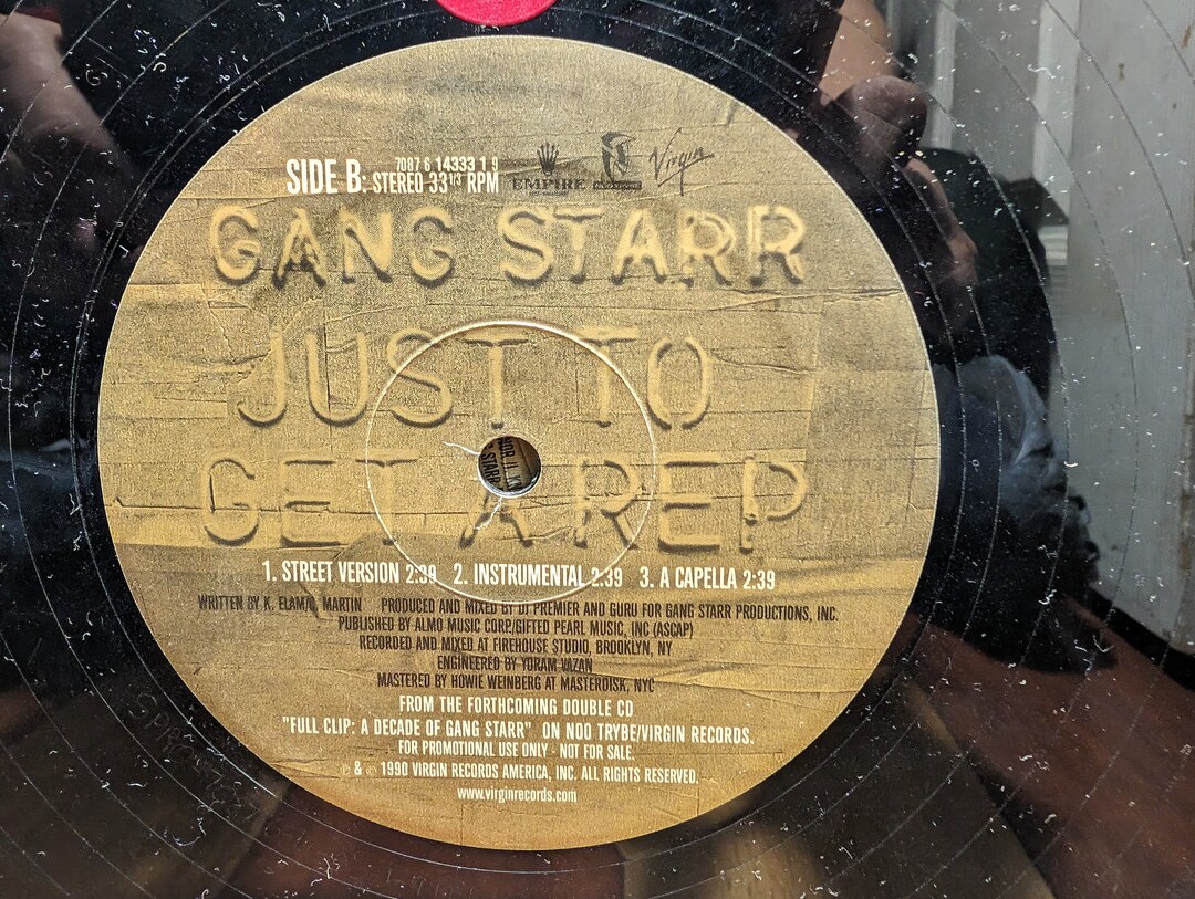 Gang Starr - Discipline / Just to Get A Rep (12" Single) - Vinyl - Etsy