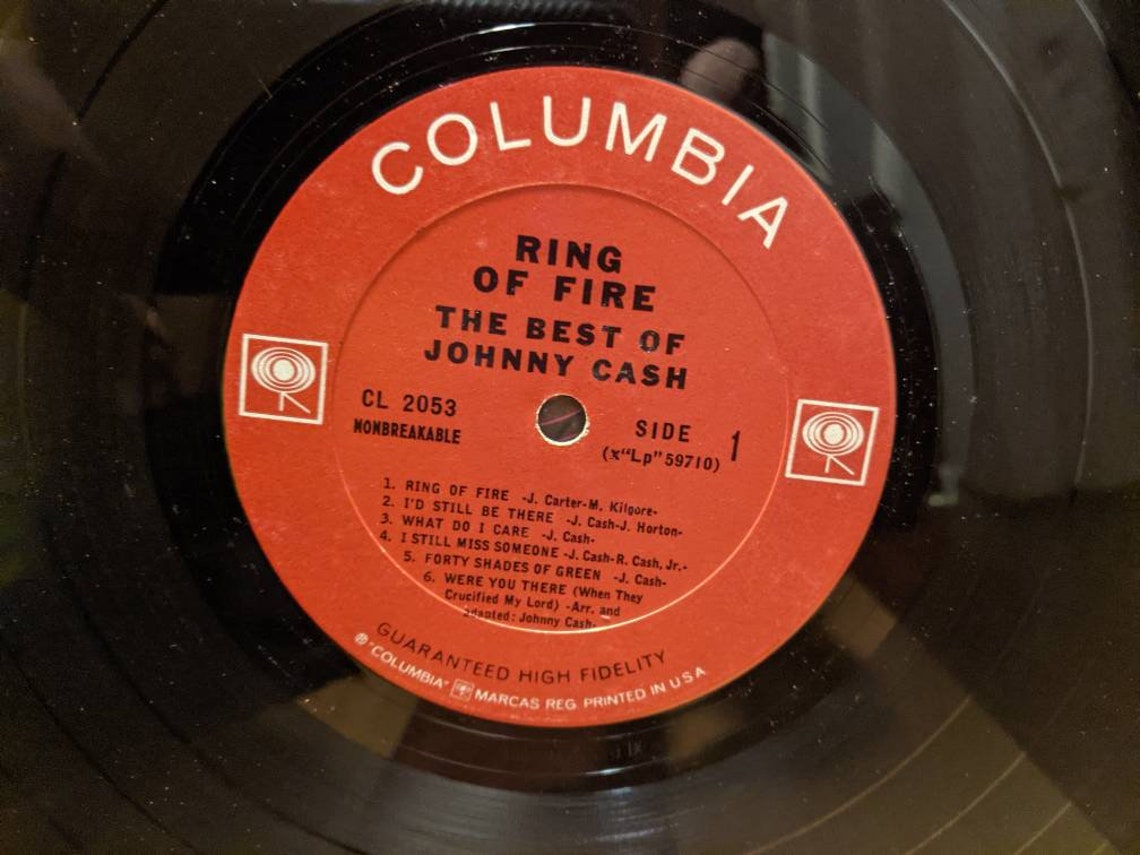 Johnny Cash Ring of Fire the Best of Johnny Cash mono - Etsy
