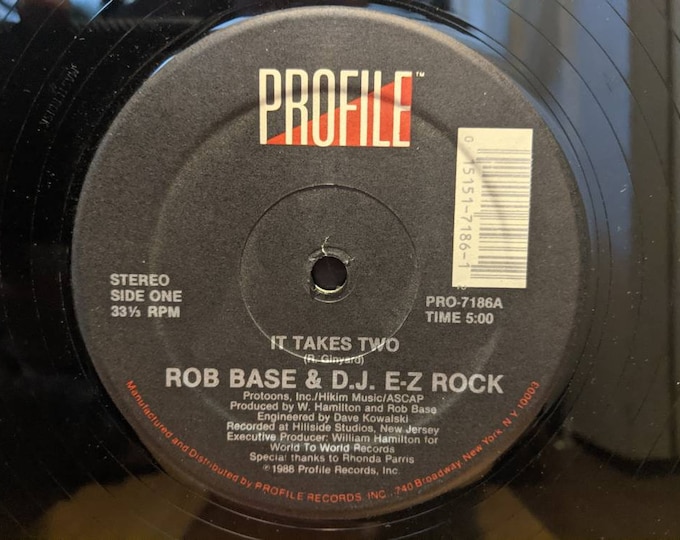 Rob Base & DJ E-Z Rock - It Takes Two (12" Single) - Vinyl - Etsy