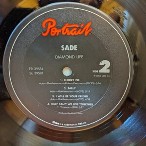Sade - Diamond Life - Vinyl - Etsy