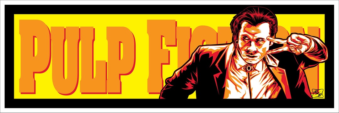 Vincent Vega Pulp Fiction Vector Art Print - Etsy